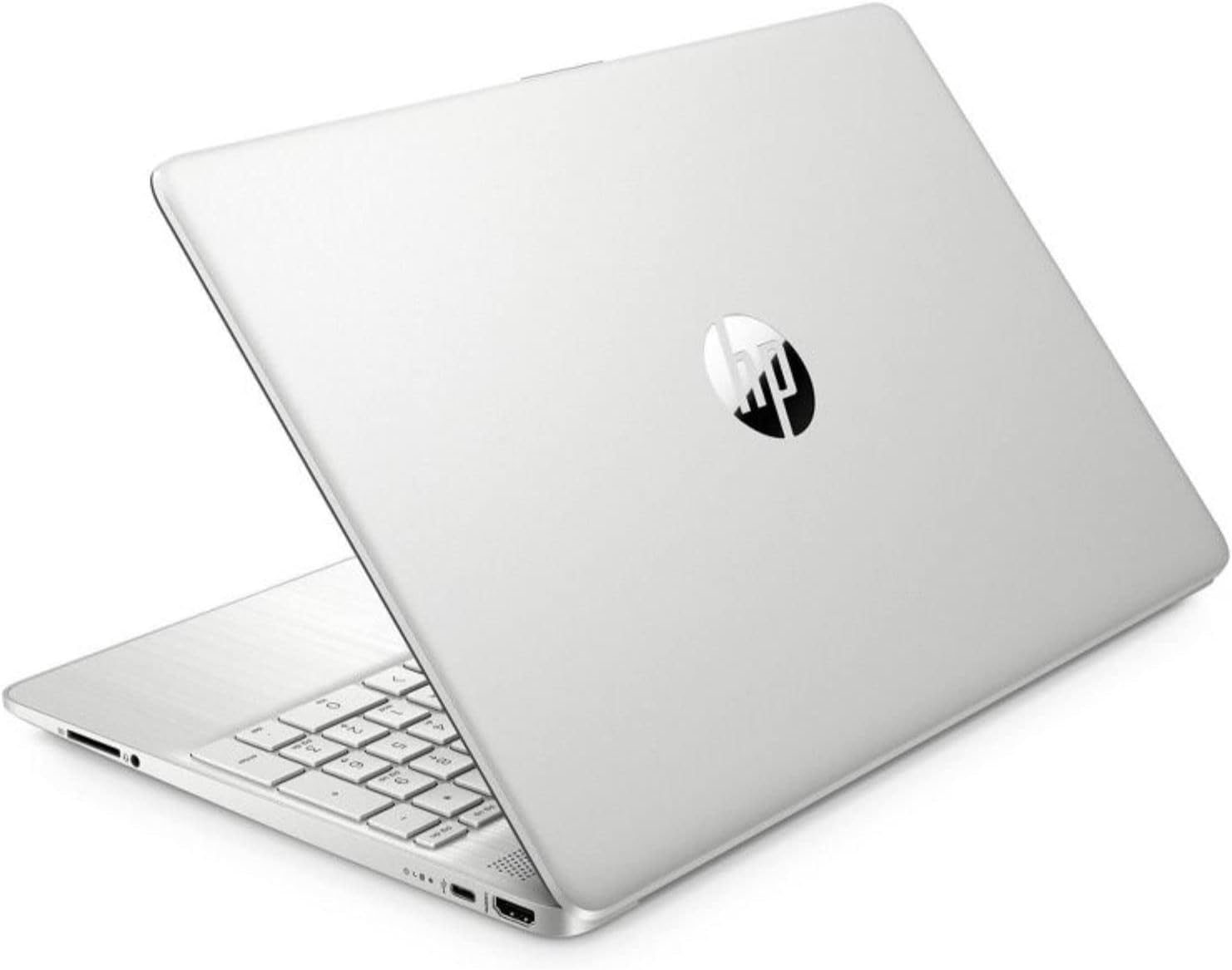 HP 15-ef2040tg 15.6 Inch Full HD Anti-glare IPS Laptop AMD Ryzen 5 8GB DDR4 RAM 512GB SSD Radeon Graphics Webcam Backlit Keyboard for Desk Work, Windows 11 Home in S Mode, Natural Silver (Renewed)