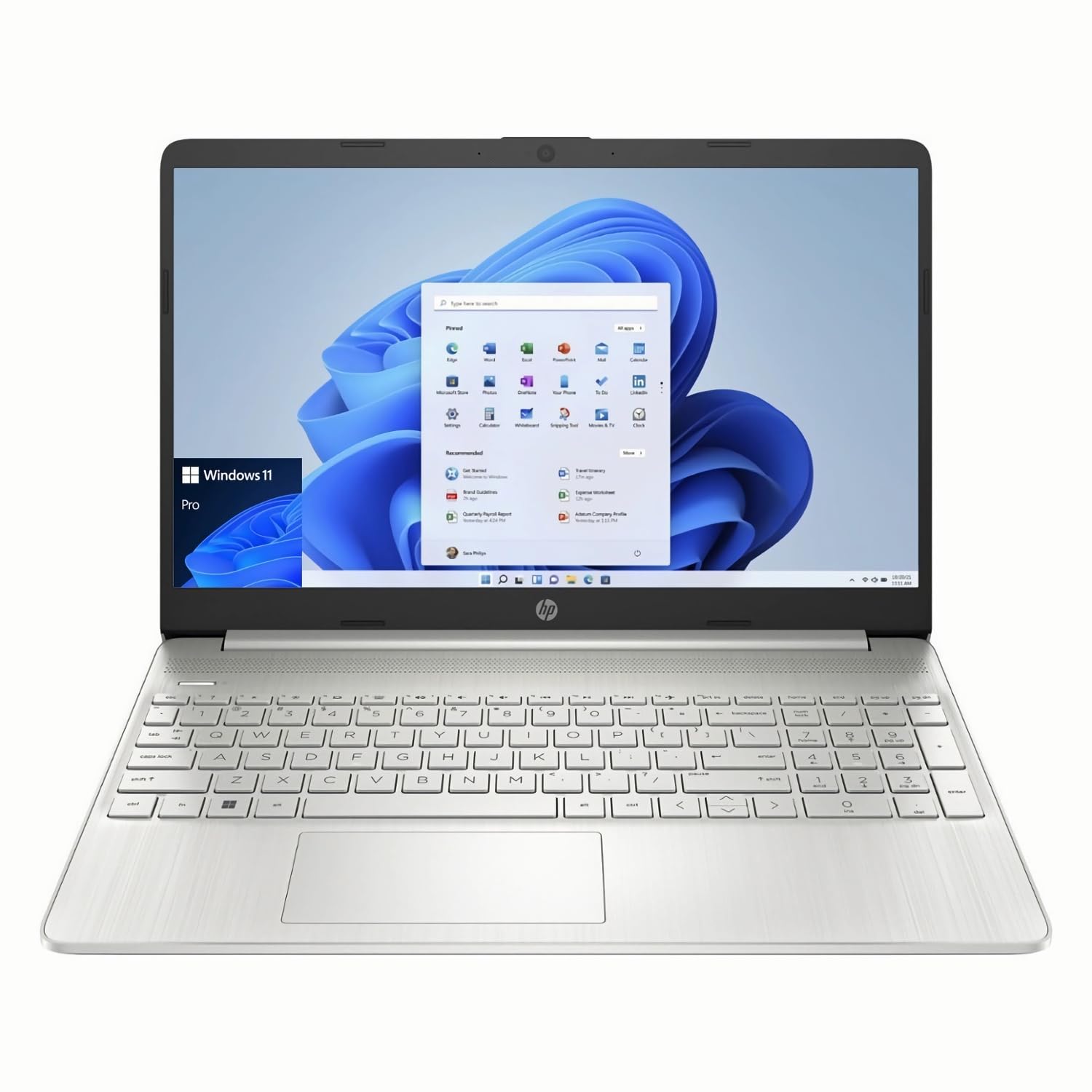 HP 15 Laptop for Business & Student, 15.6" HD Micro-Edge Display, AMD 4-Core Ryzen 3 5300U up to 3.8GHz, 16GB RAM, 1TB PCIe SSD, 720p Webcam, KeyPad, USB-C, HDMI, Wi-Fi, Fast Charge, Win 11 Pro