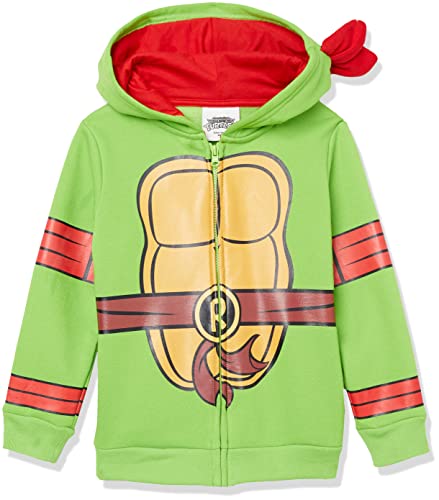 Teenage Mutant Ninja Turtles Toddler Boys' Graphic Zip-up Hoodie, Red, 3T