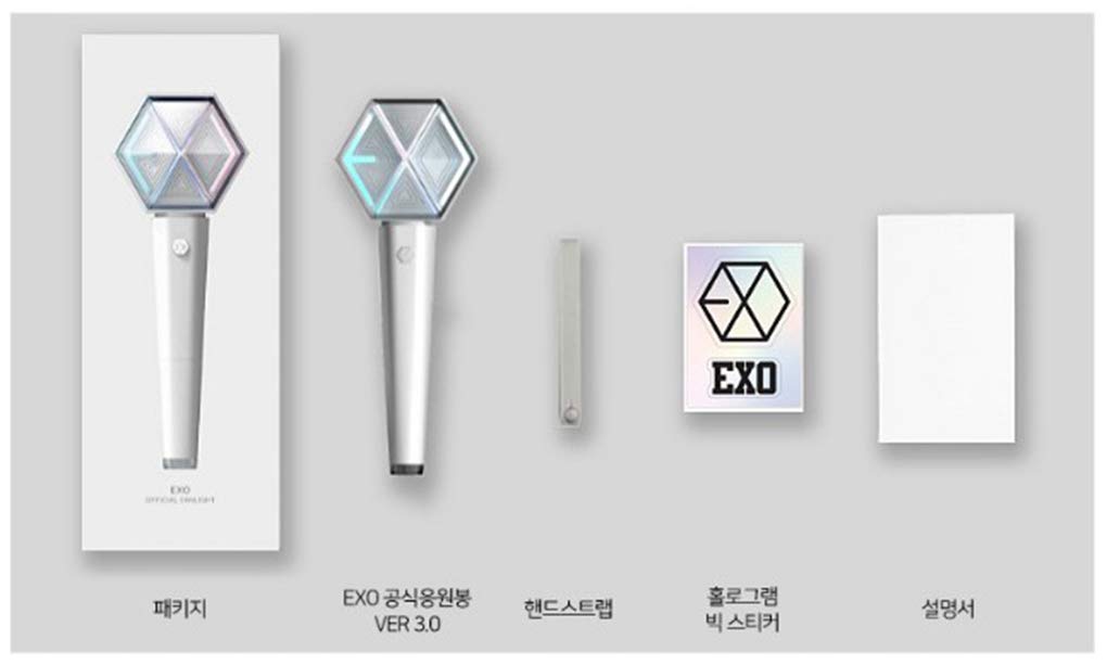 通用 EXO Official Lightstick Ver.3 Eri Bong Fanlight Kpop Concert