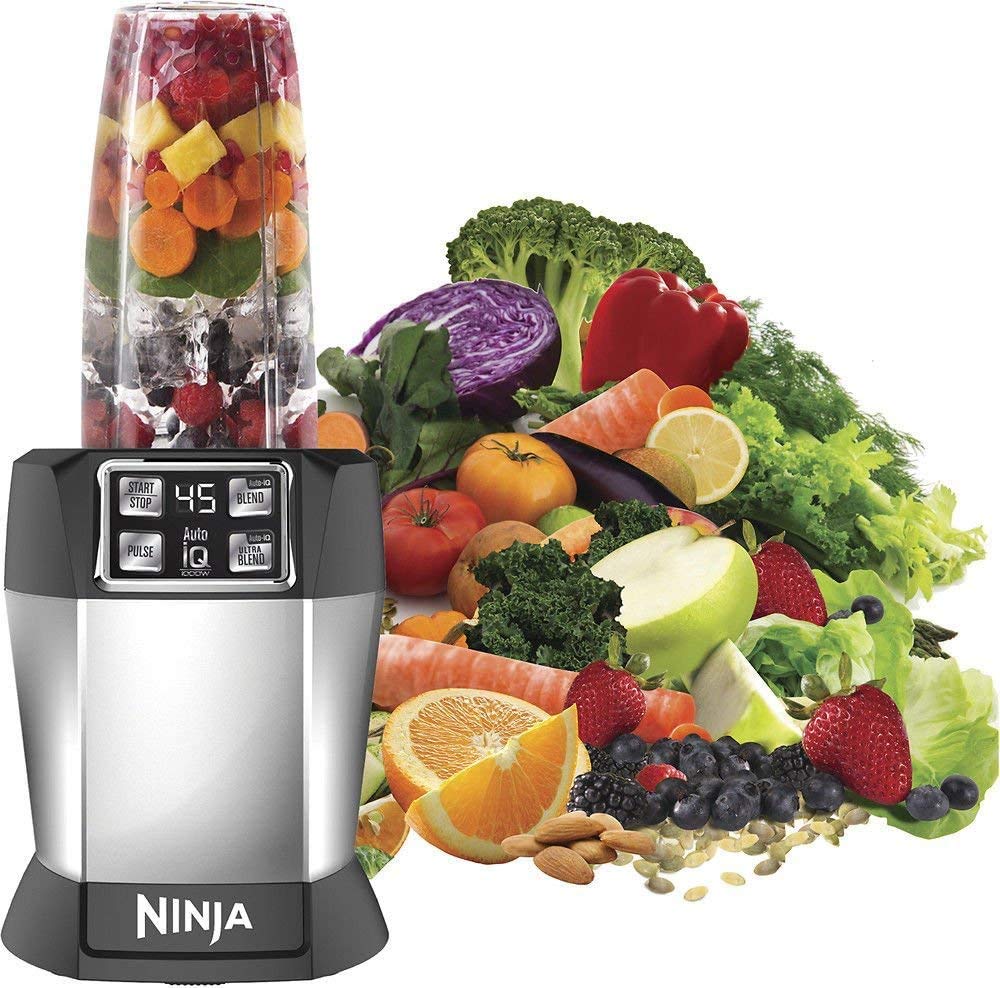 Nutri Ninja Blender Cup 24 oz with Sip & Seal Lid - For Blender BL450 BL454 Auto-iQ BL480 BL481 BL482 BL687 (2-Pack)