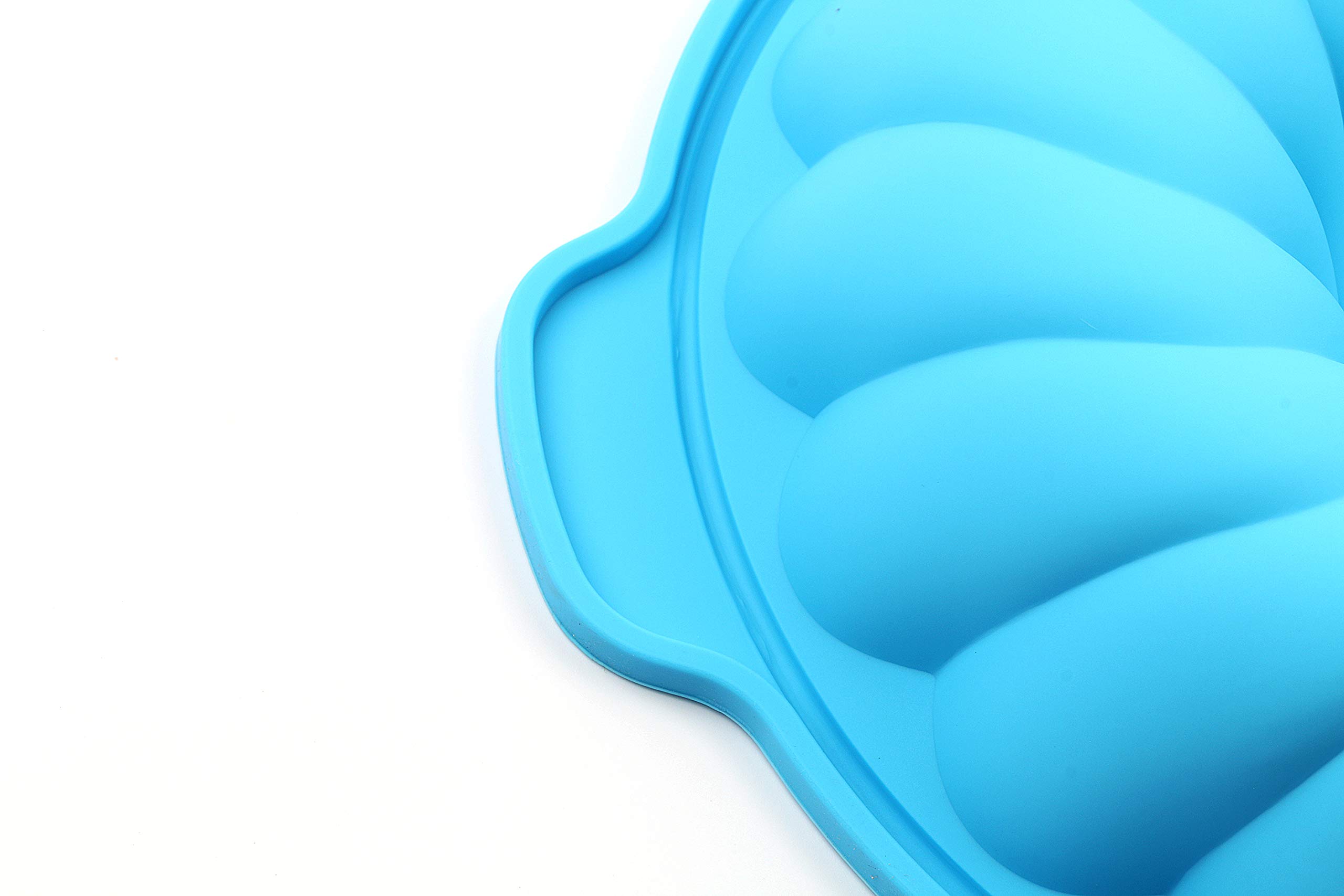 AILEHOPY Silicone Bundt Cake Pan - 8-10Inch Round Fluted Tube Cake Baking Molds，Non-stick Food Grade Silicone Mold For Gelatin, Bread, Jello, Chiffon, 2Pack