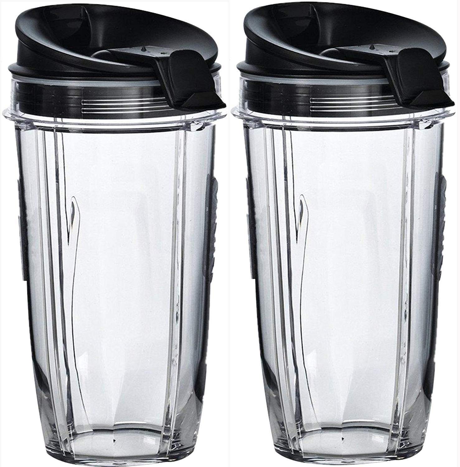 Nutri Ninja Blender Cup 24 oz with Sip & Seal Lid - For Blender BL450 BL454 Auto-iQ BL480 BL481 BL482 BL687 (2-Pack)