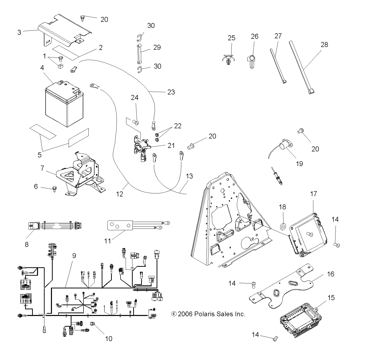Polaris ATV Module Control, 500 EFI, Genuine OEM Part 4011657, Qty 1