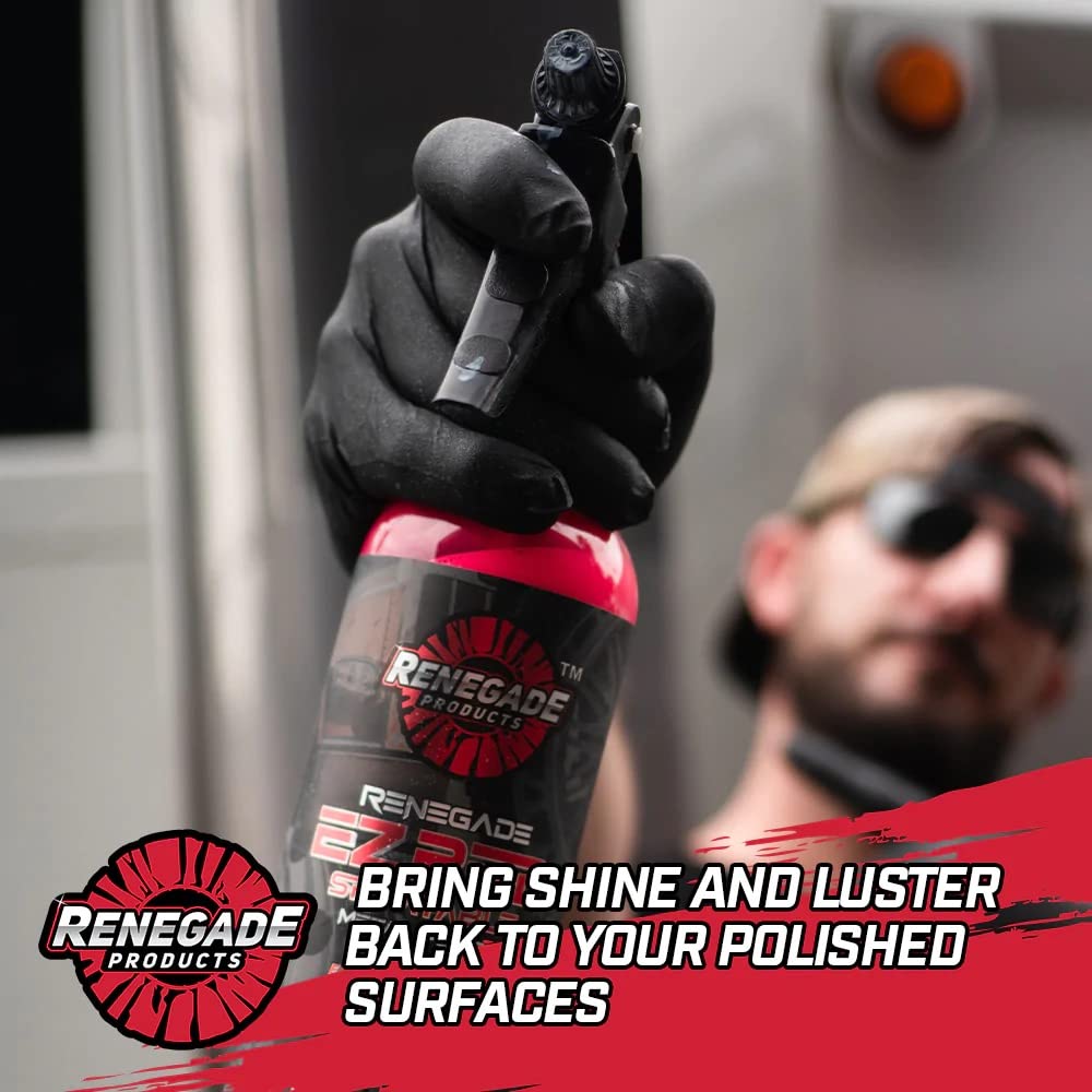 Renegade Products USA - EZ Red Sprayable Metal Polish & Cleaner, Chrome, Aluminum, Stainless Steel & More, 24oz