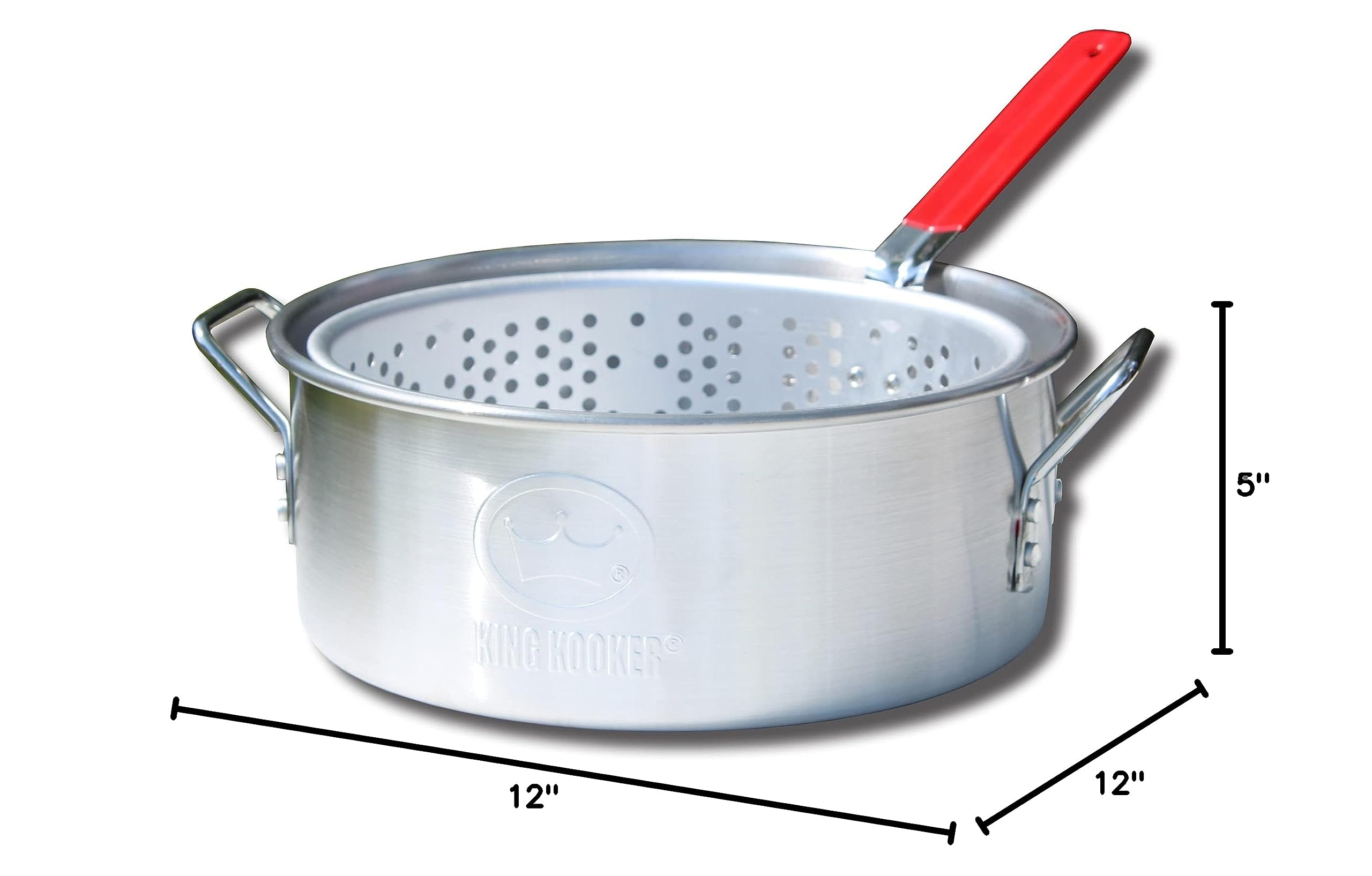 King Kooker KK2 9-Quart Aluminum Fry Pan with Basket