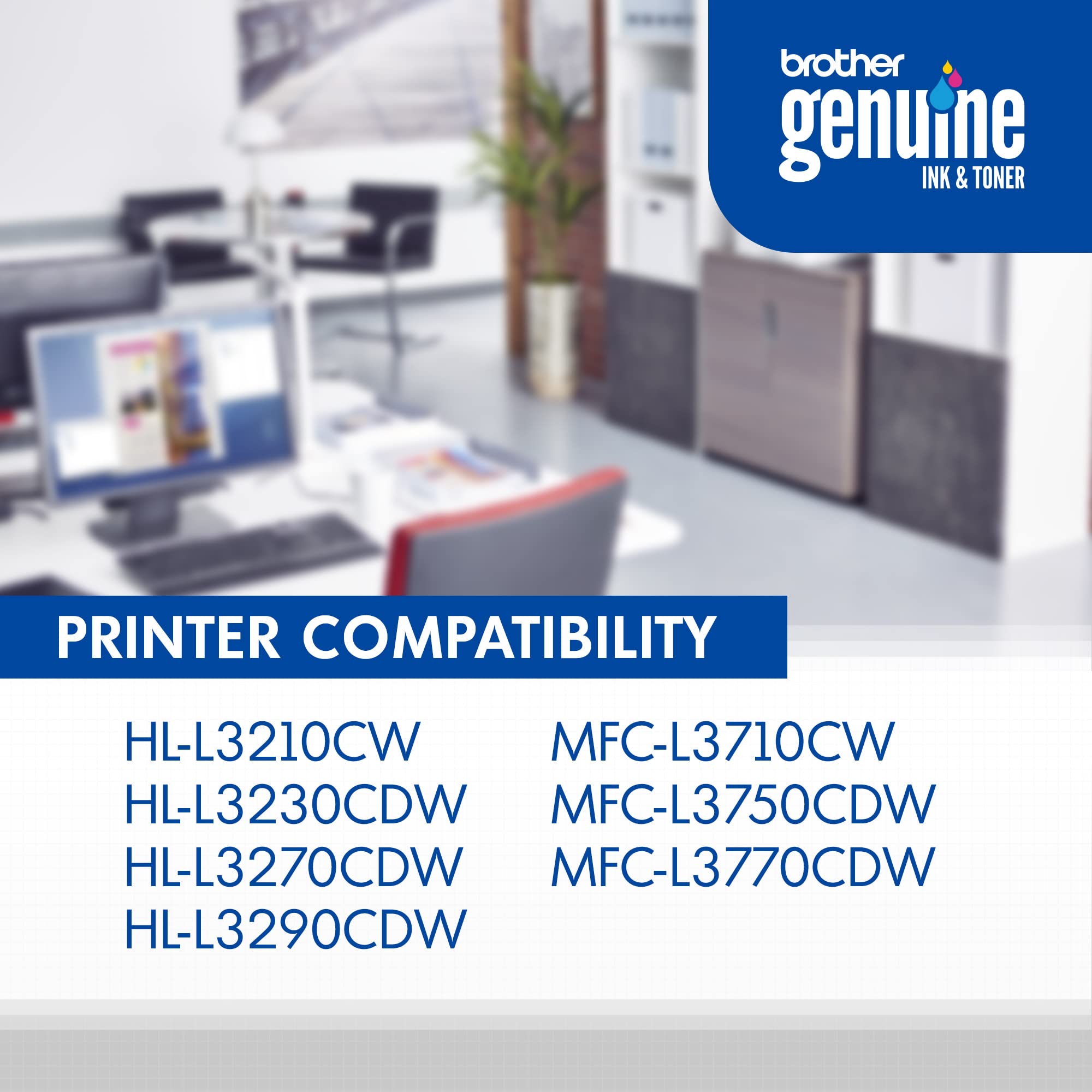 Brother Genuine TN227C, High Yield Toner Cartridge, Replacement Cyan Toner, Page Yield Up to 2,300 Pages, TN227, Amazon Dash Replenishment Cartridge