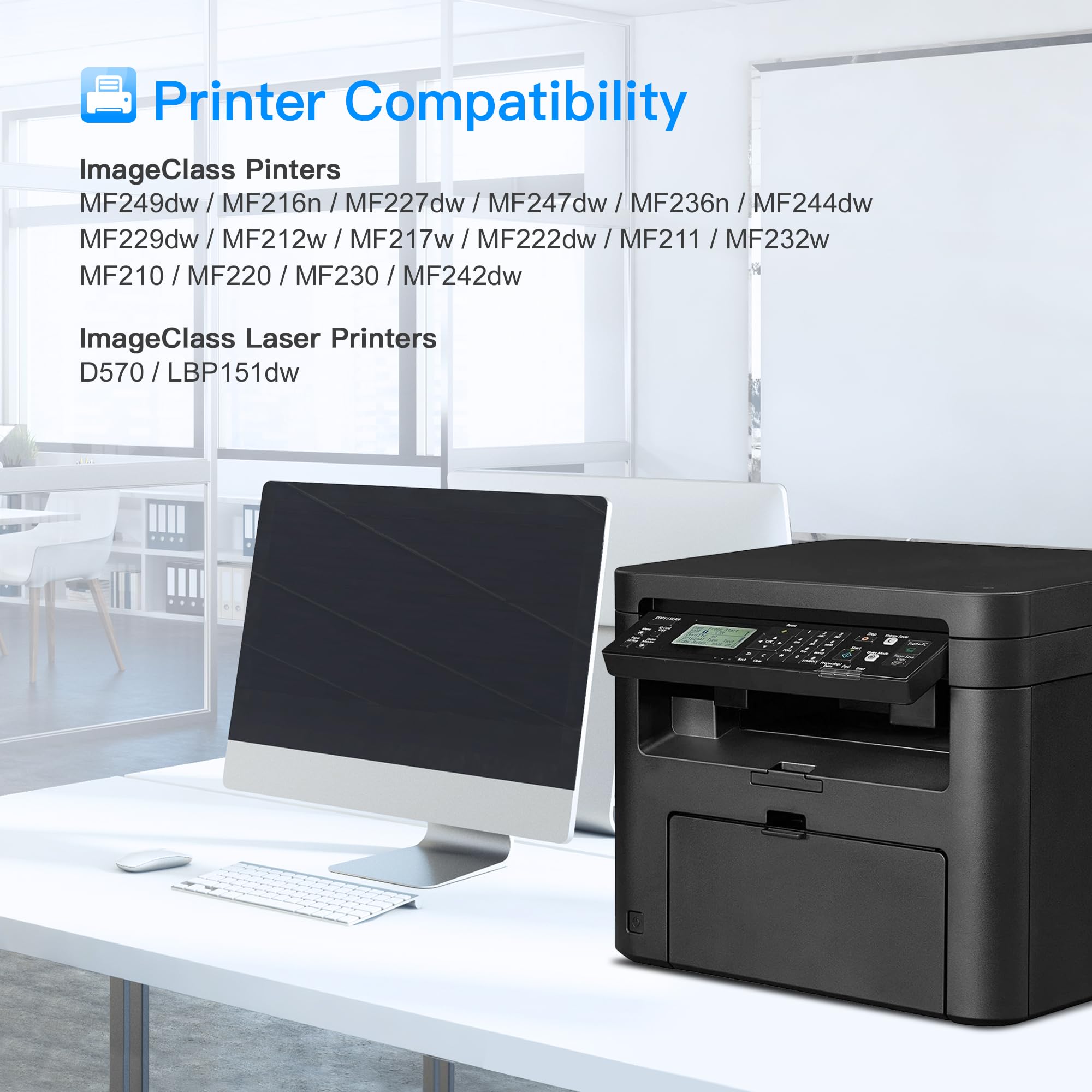 LxTek Compatible Toner Cartridge Replacement for Canon 137 Toner cartridg CRG137 CRG 137 9435B001AA to use with imageclass d570 mf236n mf232w mf216n mf244dw mf242dw mf232w ,2 Black