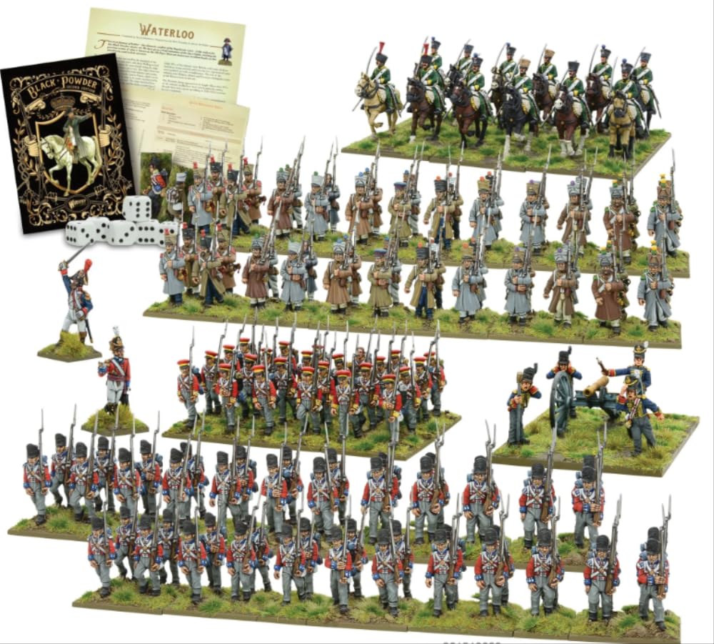 Black Powder Waterloo Second Edition Starter Set 19th Century Military Wargaming Plastic Model Kit