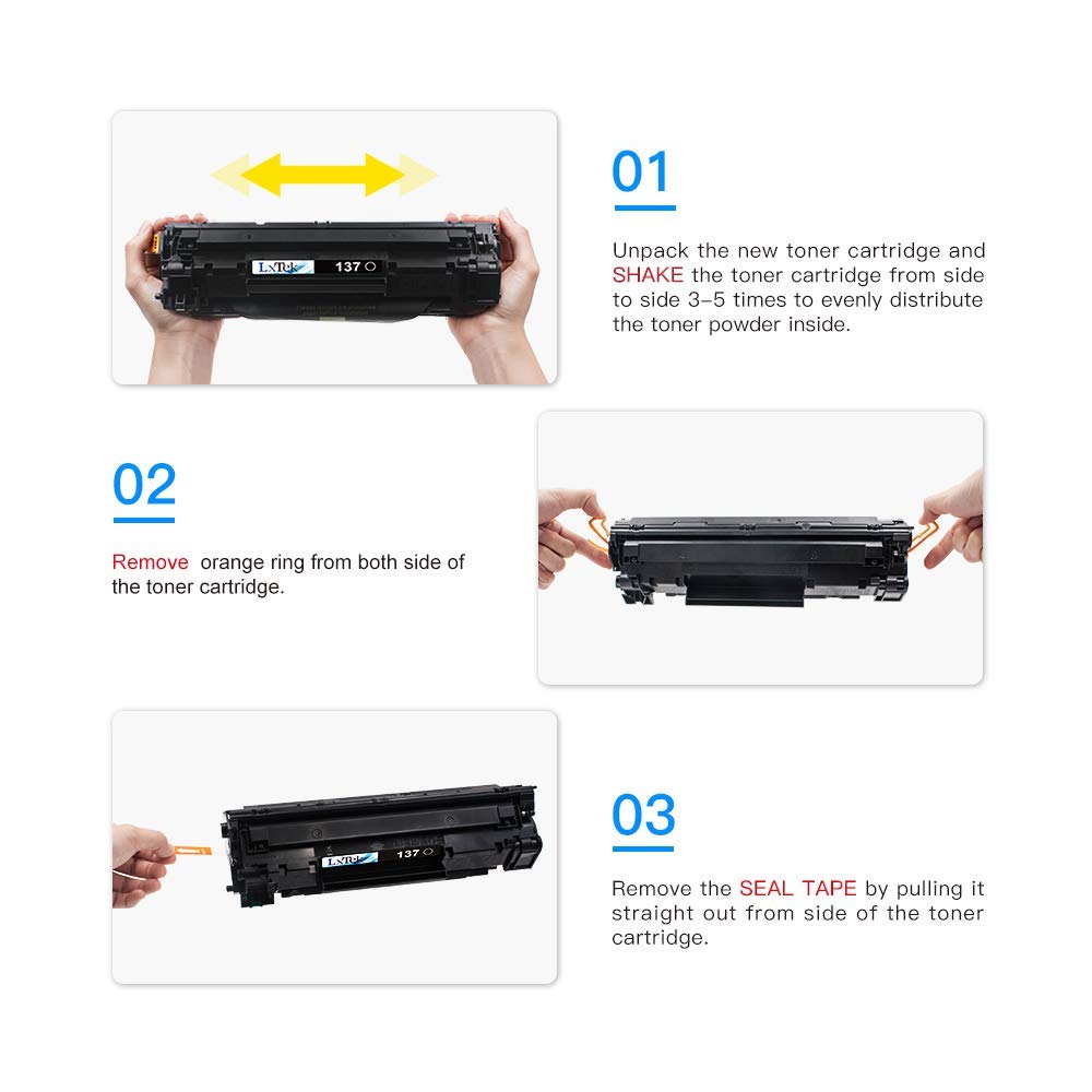 LxTek Compatible Toner Cartridge Replacement for Canon 137 Toner cartridg CRG137 CRG 137 9435B001AA to use with imageclass d570 mf236n mf232w mf216n mf244dw mf242dw mf232w ,2 Black