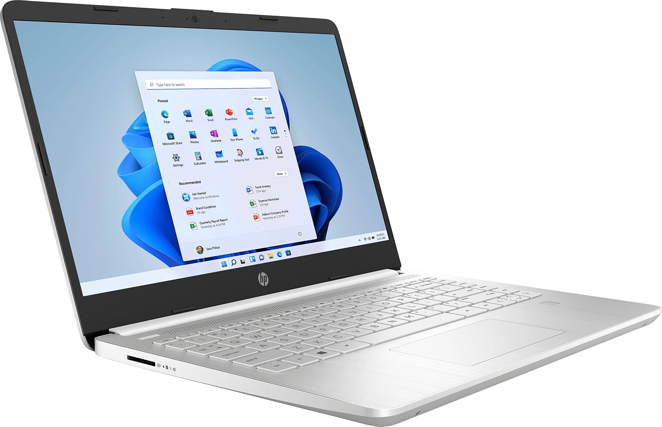 HP - 14" Laptop - AMD Ryzen 3 - 8GB Memory - 128GB SSD - Natural Silver - Model 14-fq0033dx (Renewed)
