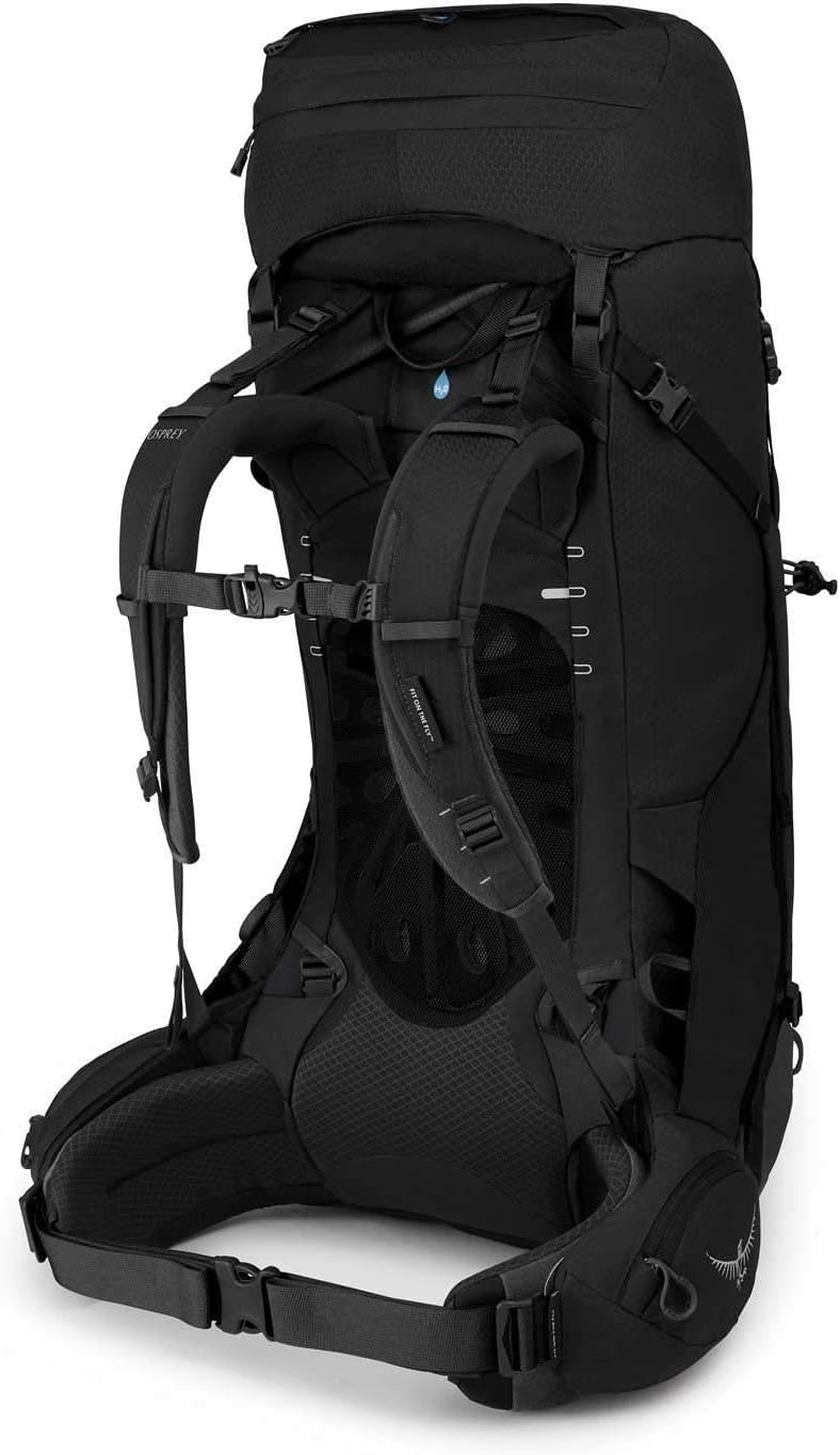 Osprey Aether 55 Men's Backpacking Backpack , Black, Small/Medium