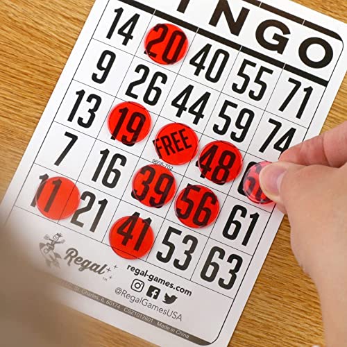 Regal Games - Classic Bingo Cards - 200 Count - 6.125β x 4.17β Cardstock - White