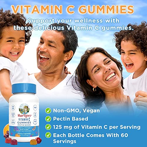 Kids Vitamin D3 Gummies & Vegan Vitamin C Gummies Bundle | Supplement for Bone Strength, Phosphorus and Calcium Absorption | Supports Immune Function & Overall Health for Adults & Kids