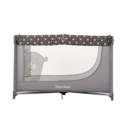 Pamo Babe Portable Crib Baby Playpen with Mattress and Carry Bag