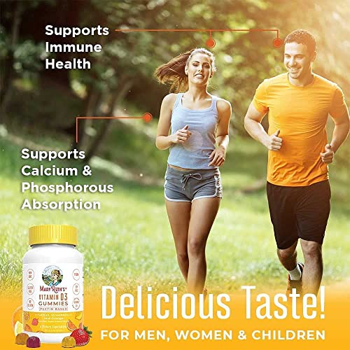 Kids Vitamin D3 Gummies & Vegan Vitamin C Gummies Bundle | Supplement for Bone Strength, Phosphorus and Calcium Absorption | Supports Immune Function & Overall Health for Adults & Kids