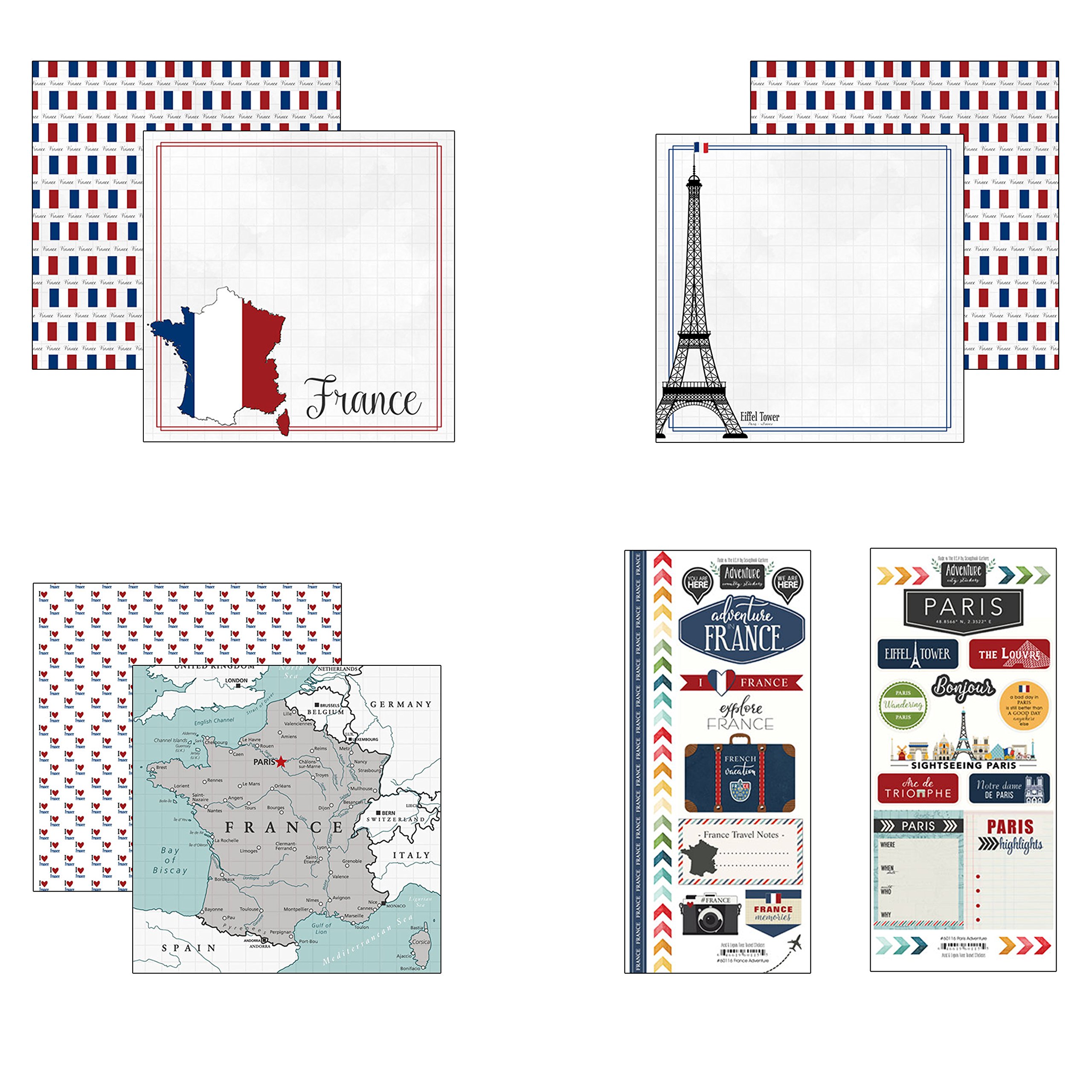 Scrapbook Customs France Adventure Scrapbook Kit