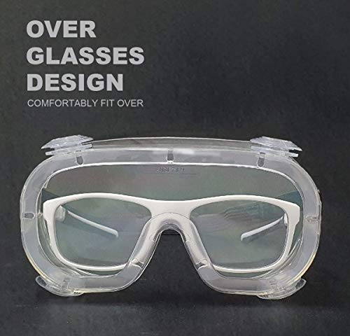 XII WY Anti-fog Protective lab Safety Goggles Anti Scratch Eye Safety Over Glasses Construction Work Goggles