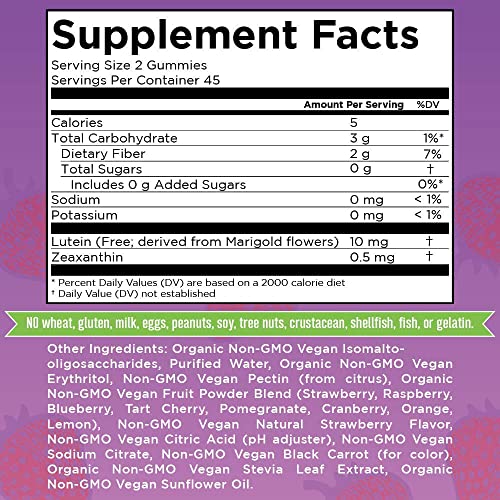 Adult Multivitamin Multimineral Gummies & Eye Care Gummy Vitamins Bundle by MaryRuth's | Vitamin C, Vitamin D and E | B Vitamins | Biotin | Zinc | Supplements for Eye Health, Vegan, Non-GMO