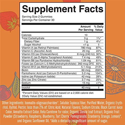 Adult Multivitamin Multimineral Gummies & Eye Care Gummy Vitamins Bundle by MaryRuth's | Vitamin C, Vitamin D and E | B Vitamins | Biotin | Zinc | Supplements for Eye Health, Vegan, Non-GMO