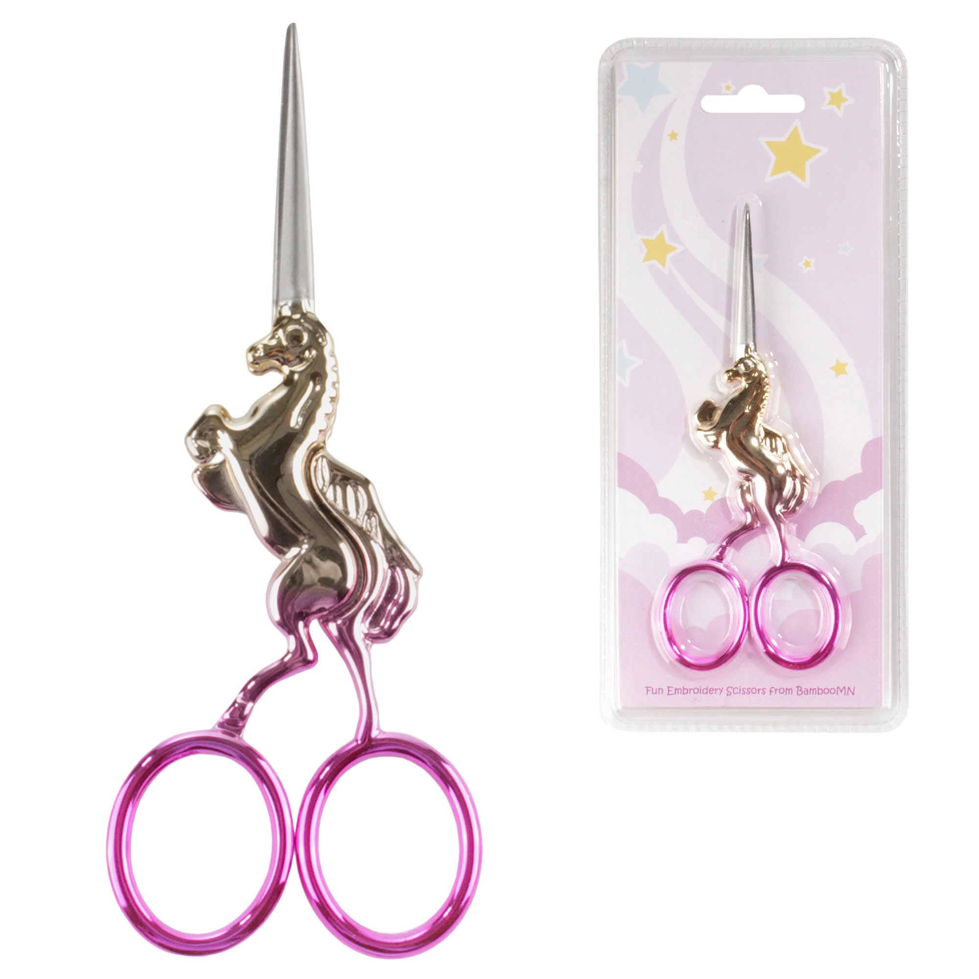Unicorn Embroidery Craft Stainless Steel Scissors - Gradient - 1 Pair