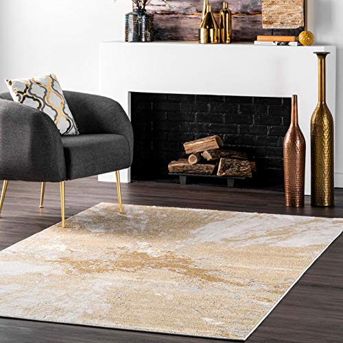 nuLOOM Cyn Abstract Accent Rug, 2' x 3', Gold