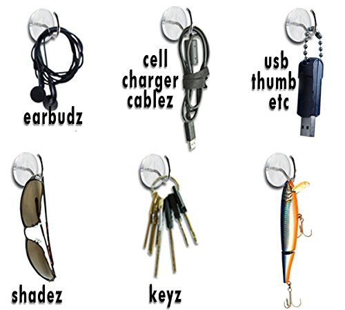 CraZy TACKz 36 Tacks - 2 in 1: Push pin Hook tack - New Invention Hang 100's of Items Interior or Exterior Decor at Home, School, Office, DIY, for Party or Holiday (Clear, 36pc)