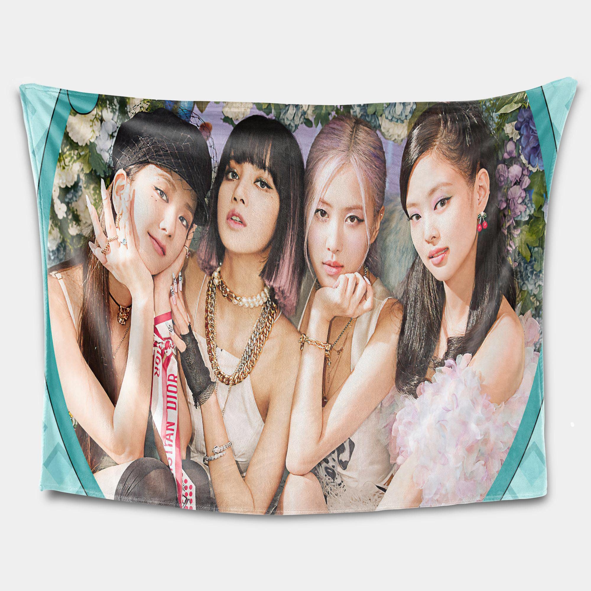 GZDXD Korean Girl Group Poster Blanket, HD Printing Does not Fade, Soft Flannel Throw Blanket, Suitable for Kids Teen Adult Gift (Color 10,60x80in (150x200cm))