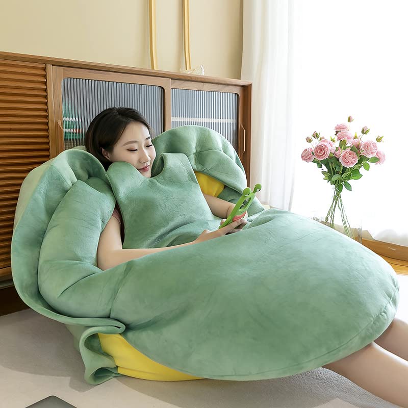 LLXLY Cozy Wearable Turtle Shell Pillow Adult, Turtle Wearable Blanket Pillow,Turtle Shell Throw Pillow, Comfort Companion Pillow for Home and Relaxing (31.5" Green)