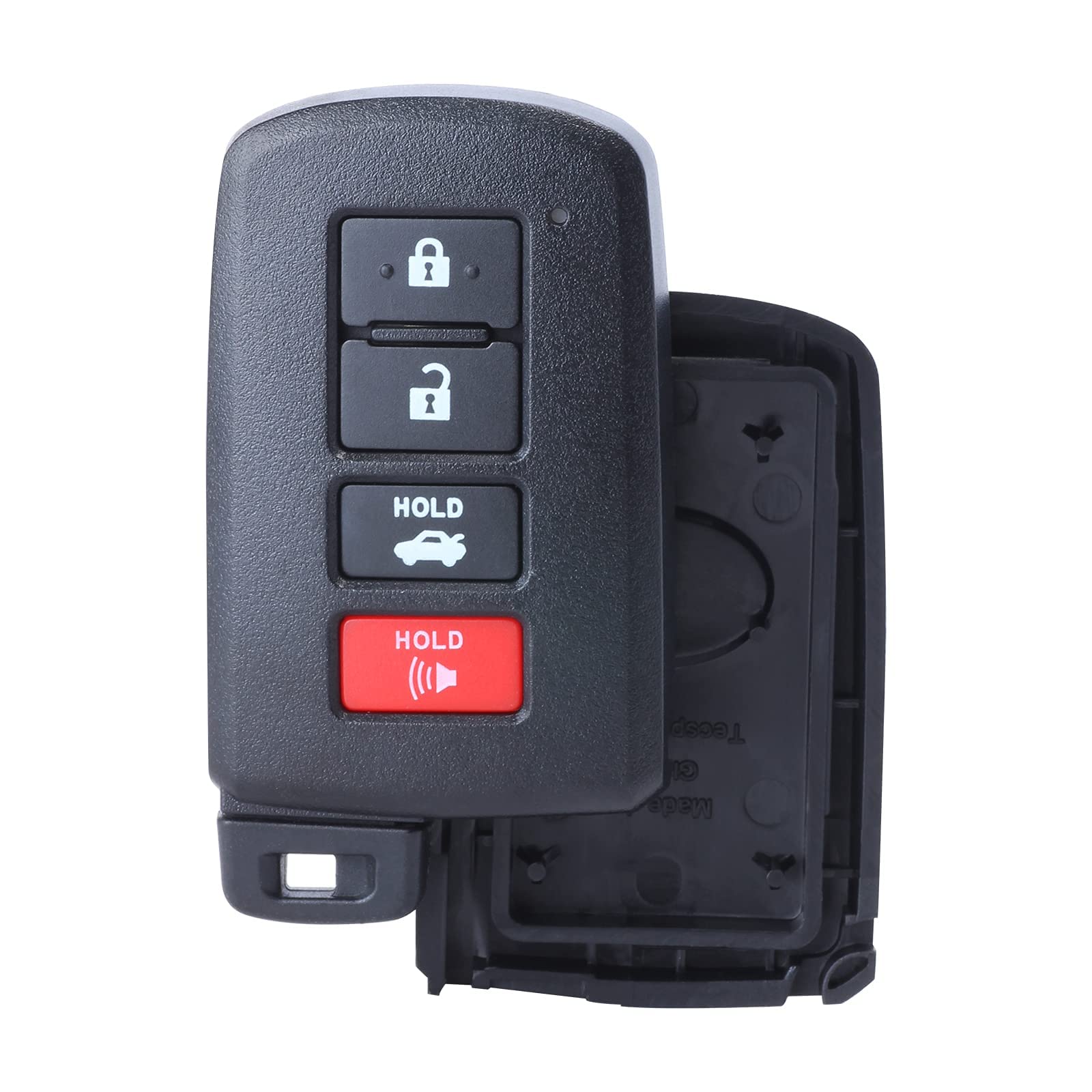 Keymall Key Fob Cover,Remote Key Case Shell for Avalon Camry Corolla Highlander Rav4 4 Buttons HYQ14FBA,Just a Key Shell