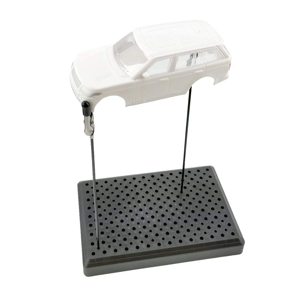 MAY.T Model Painting Alligator Clip Sticks 40PCS with Stand Base 2PCS for Airbrush Hobby Model Parts