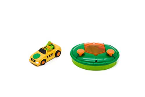 Teenage Mutant Ninja Turtles Toy, Michelangelo Micro Shell Racer Vehicle, TMNT Ninja Racing Toy for Kids, Classic Edition for Kids, Ages 3+