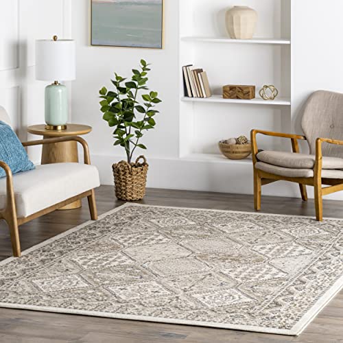 nuLOOM Becca Vintage Tile Area Rug, 8' x 10', Beige