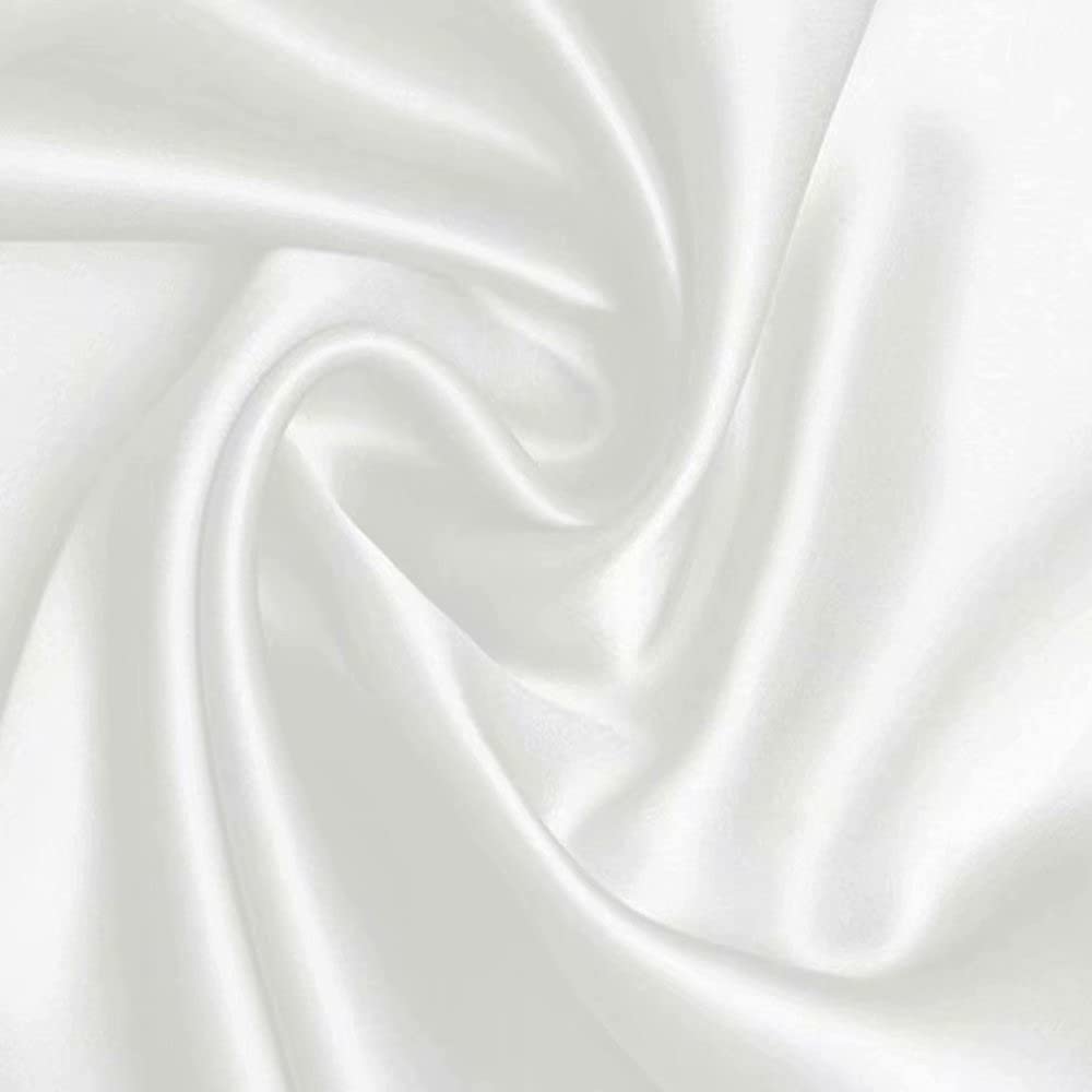 Kinself Silk Pillowcase for Hair and Skin, 2 Pack 100% Both Side Mulberry Silk Bed Pillowcase with Hidden Zipper, Silk Pillow Cover 19 Momme Soft Breathable Smooth King Pillow Case (White)