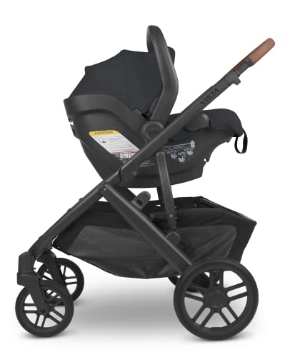 Vista V2 Stroller - Gwen (Green Melange/Carbon/Saddle Leather) + MESA V2 Infant Car Seat - Jake (Charcoal)
