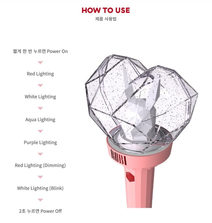 K-pop Idol Light Stick - KWON EUN BI - Pink