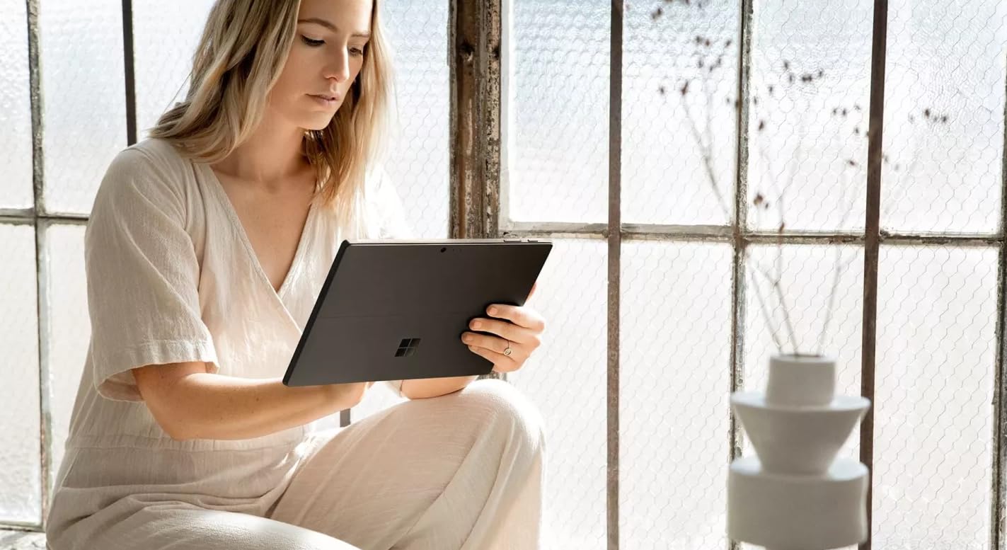 Microsoft Surface Pro 6 Laptop 12.3" Touchscreen Tablet PC, (2736 X 1824) Display, Intel Core i5-8350 Up to 3.1GHz, 8GB DDR4 RAM, 256GB SSD, WiFi, Bluetooth, Cam Windows 10 Pro (Renewed)