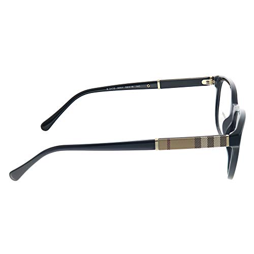 BURBERRY BE 2172 3001 Black Plastic Round Eyeglasses 52mm