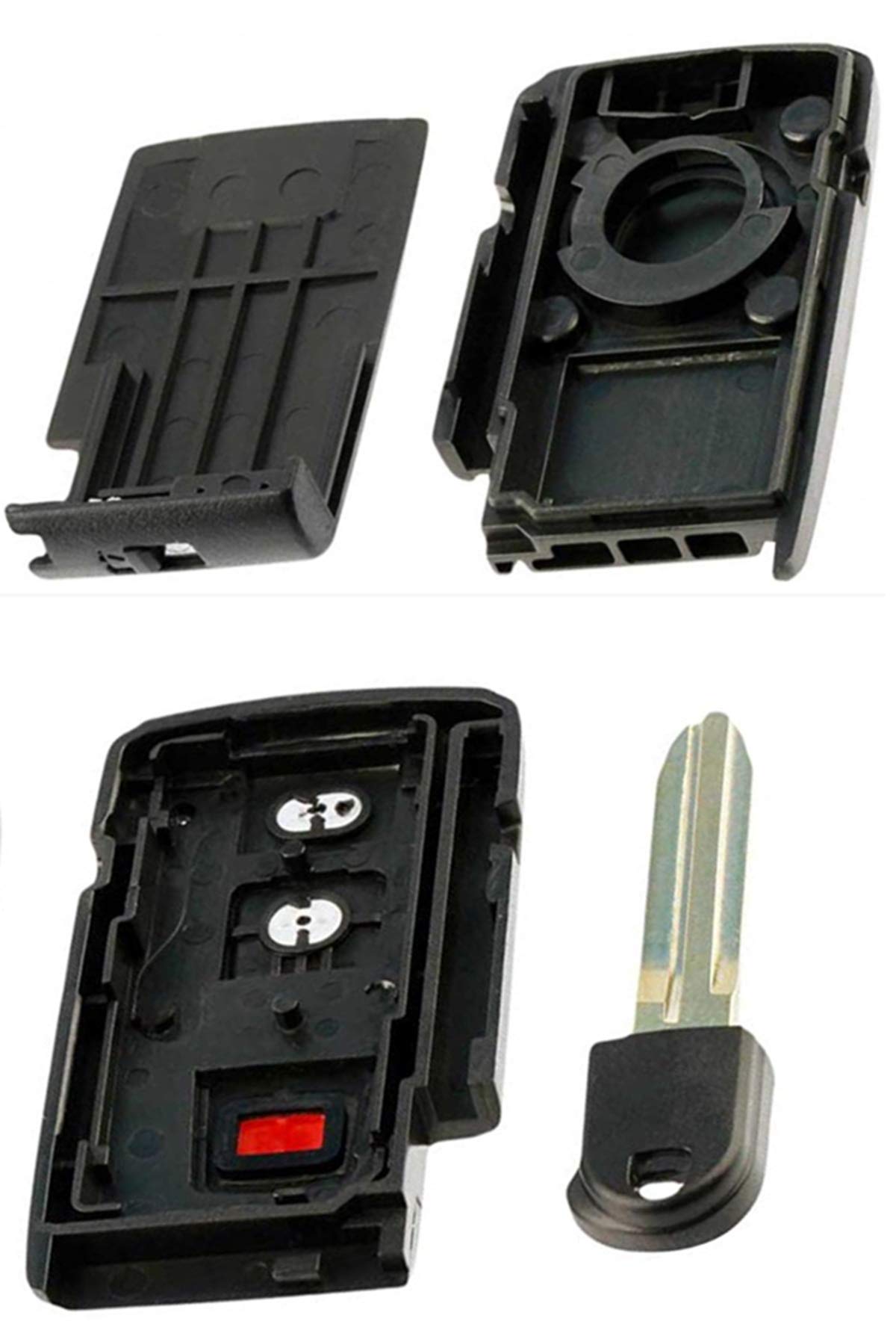 KAWIHEN Keyless Entry Key Fob Case Shell Compatible with Toyota Prius MOZB31EG MOZB21TG 2004 2005 2006 2007 2008 2009 (Just a case)