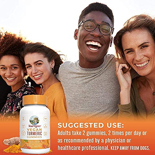 MaryRuth Organics Elderberry Gummies for Immune Support (Cherry) & Vegan Turmeric Gummies Bundle Ingredients for Adults & Kids with Echinacea, Vitamin C and D | Organic Turmeric Curcumin Extrac
