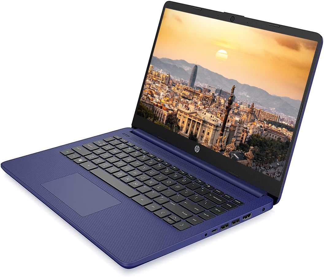 HP 2024 Premium 14'' HD IPS Touchscreen Laptop, AMD Processor Up to 2.59GHz, 4GB DDR4 RAM, 192GB SSD, HDMI, Ultra-Fast WiFi Speed, SD Slot, Windows 11 OS(Renewed)