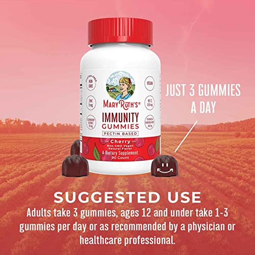 MaryRuth Organics Elderberry Gummies for Immune Support (Cherry) & Vegan Turmeric Gummies Bundle Ingredients for Adults & Kids with Echinacea, Vitamin C and D | Organic Turmeric Curcumin Extrac