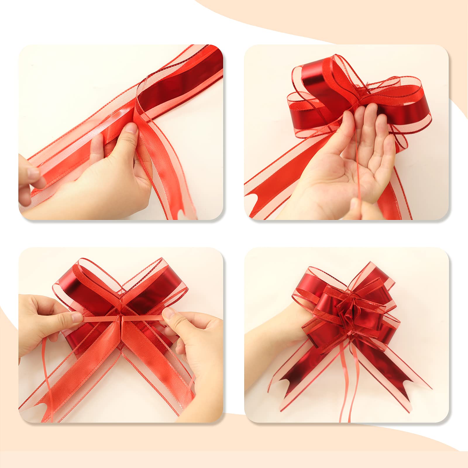 ELTNEGSA 30x45 Inch Clear Basket Bags, 10 Pack Large Cellophane Wrap Bags Basket Packaging Bags with 10pcs Bows for Christmas Gift Packages Fruit Basket