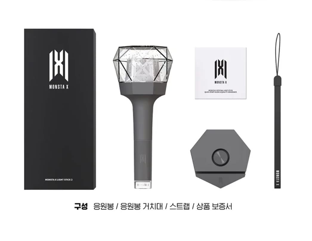 KPOPINTOUCH Monsta X Official Fan Light Stick Version 2 Cheering Lightstick for K-Pop Idol Concert Lightup Lighting Party Supplies