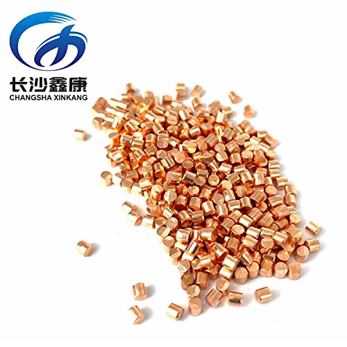 Copper Metal Nuggets 99.999% Pure Copper (Cu) Pellets Copper Raw Materials for Experiment, Research,Industry Materials, Element Collection (99.999% D3X3mm)