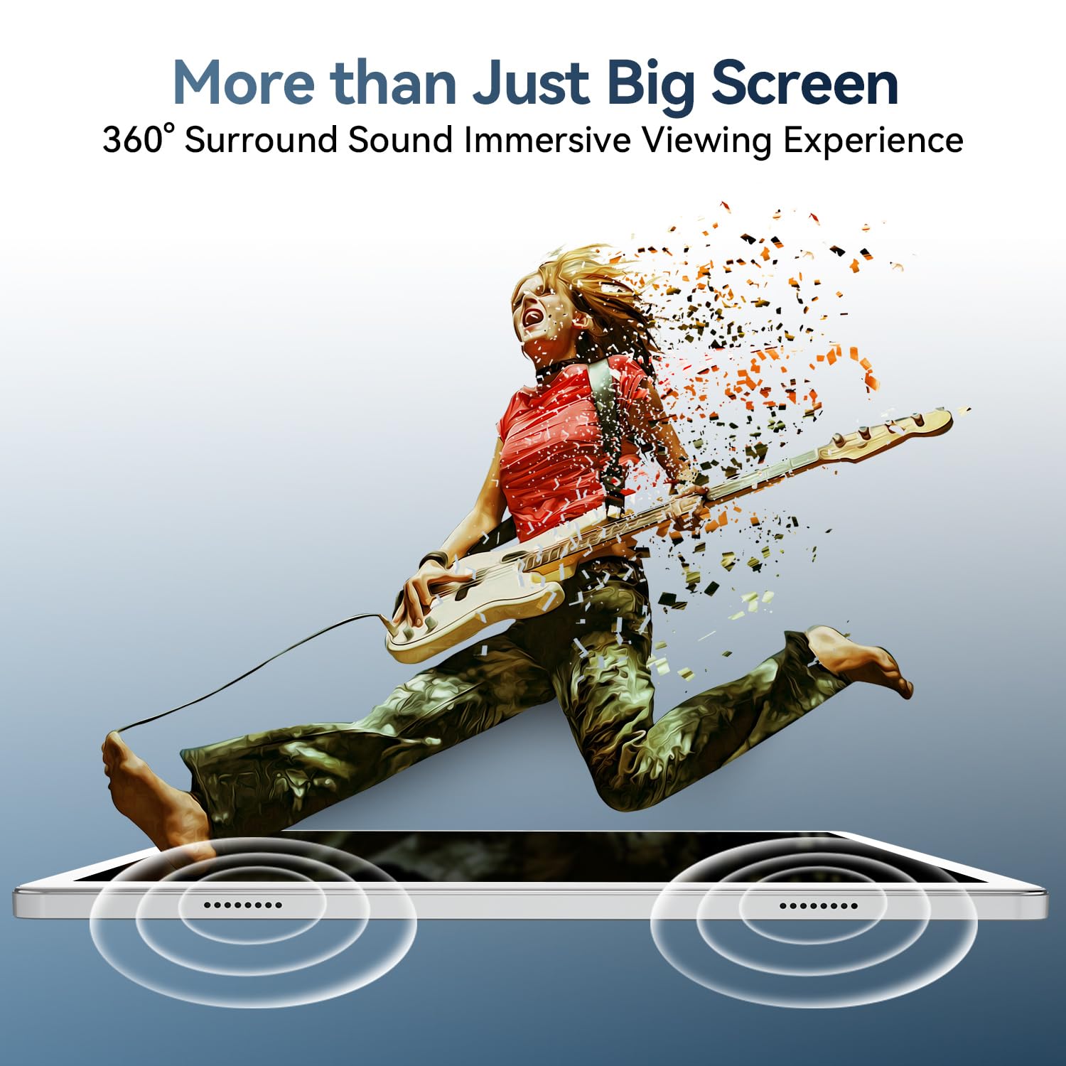 Tablet 2025 Latest Android Tablet 10 inch, Octa-Core 5G WiFi Tablet with Keyboard, 128GB + 8GB + 1TB Expandable Storage, Large Touch-Screen Tablet, 13MP Dual Camera/Bluetooth/GPS/HD Display/Mouse/Case
