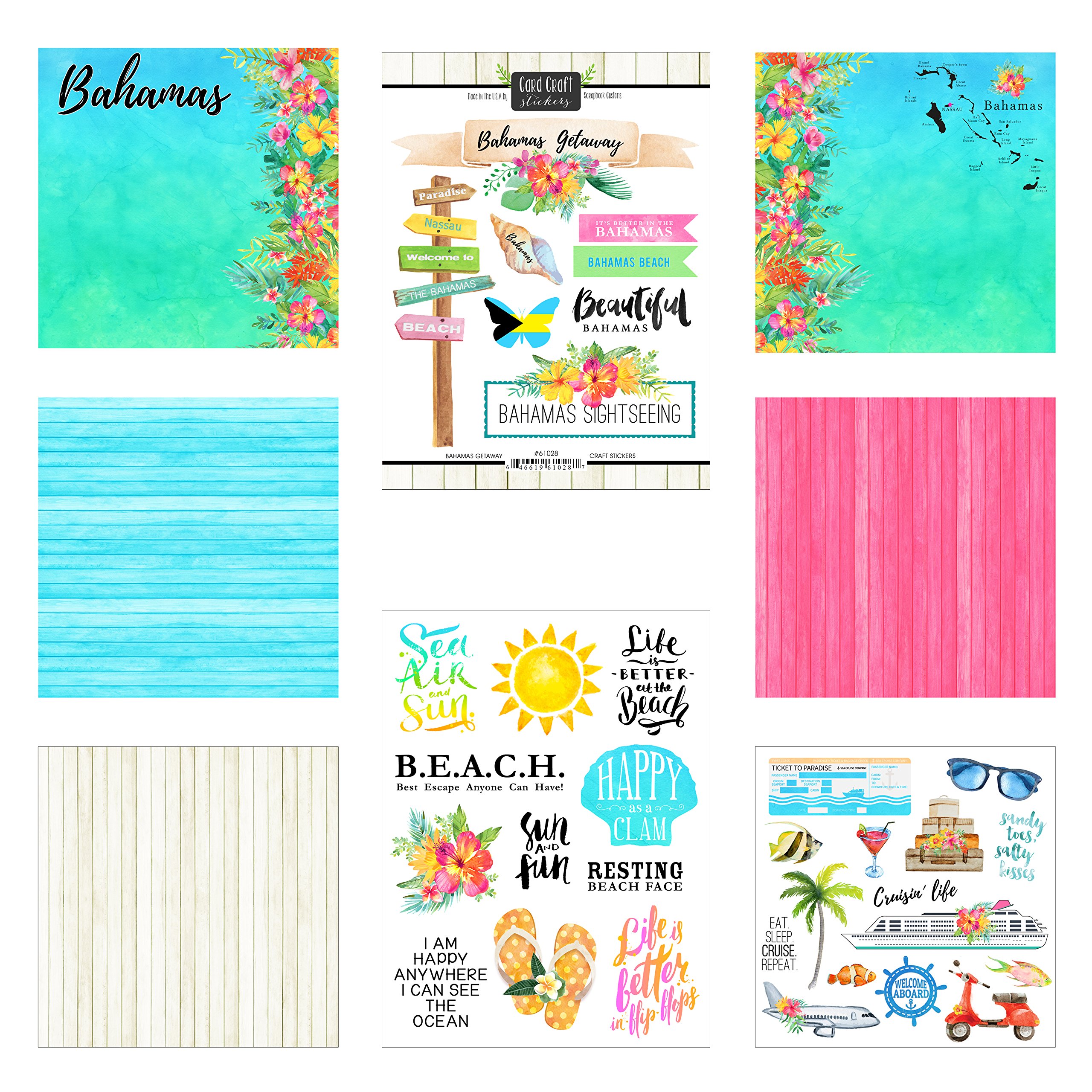 Scrapbook Customs 17629 Bahamas Getaway Scrapbook Kit, 12x12 inches