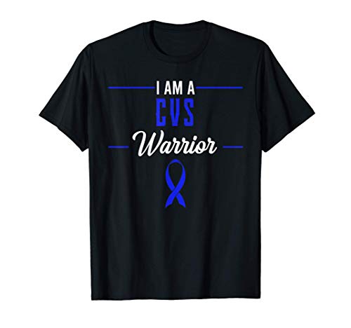 I Am A CVS Warrior Cyclic Vomiting Syndrome Awareness Ribbon T-Shirt