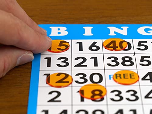 Regal Games - 500 Mixed Transparent Bingo Chips - 3/4 Inch - for Large Group Games, Game Night, Bingo Hall, & Educational Activities - Ages 5+ - 500 Count - Perfect for Bulk Purchasing