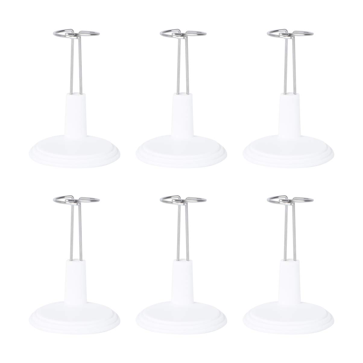 NUOBESTY 6pcs Doll Display Rack Toy Model Bracket Doll Storage Rack Portable Doll Stand